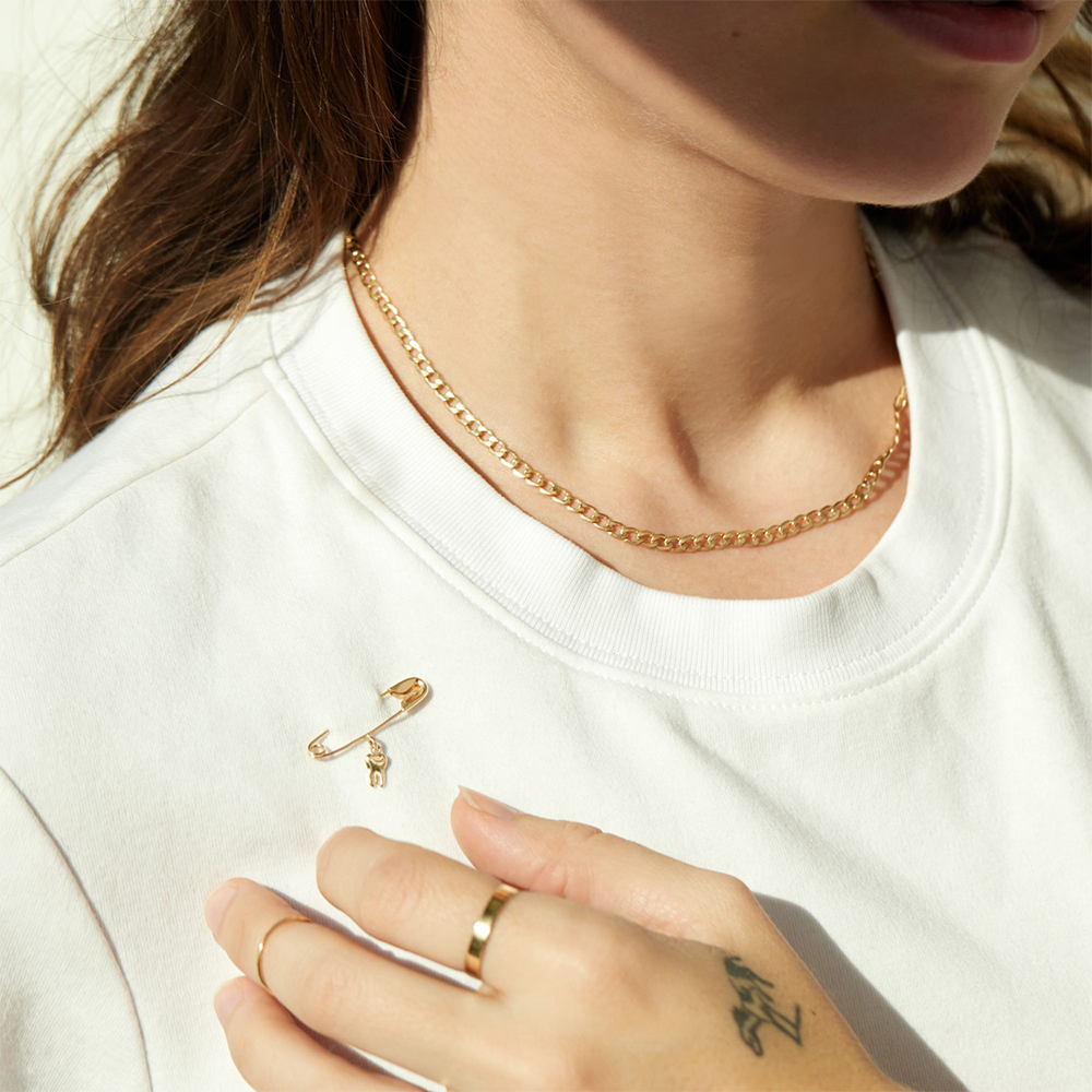 Bite the Hand Pin, Yellow Gold – boygenius Official