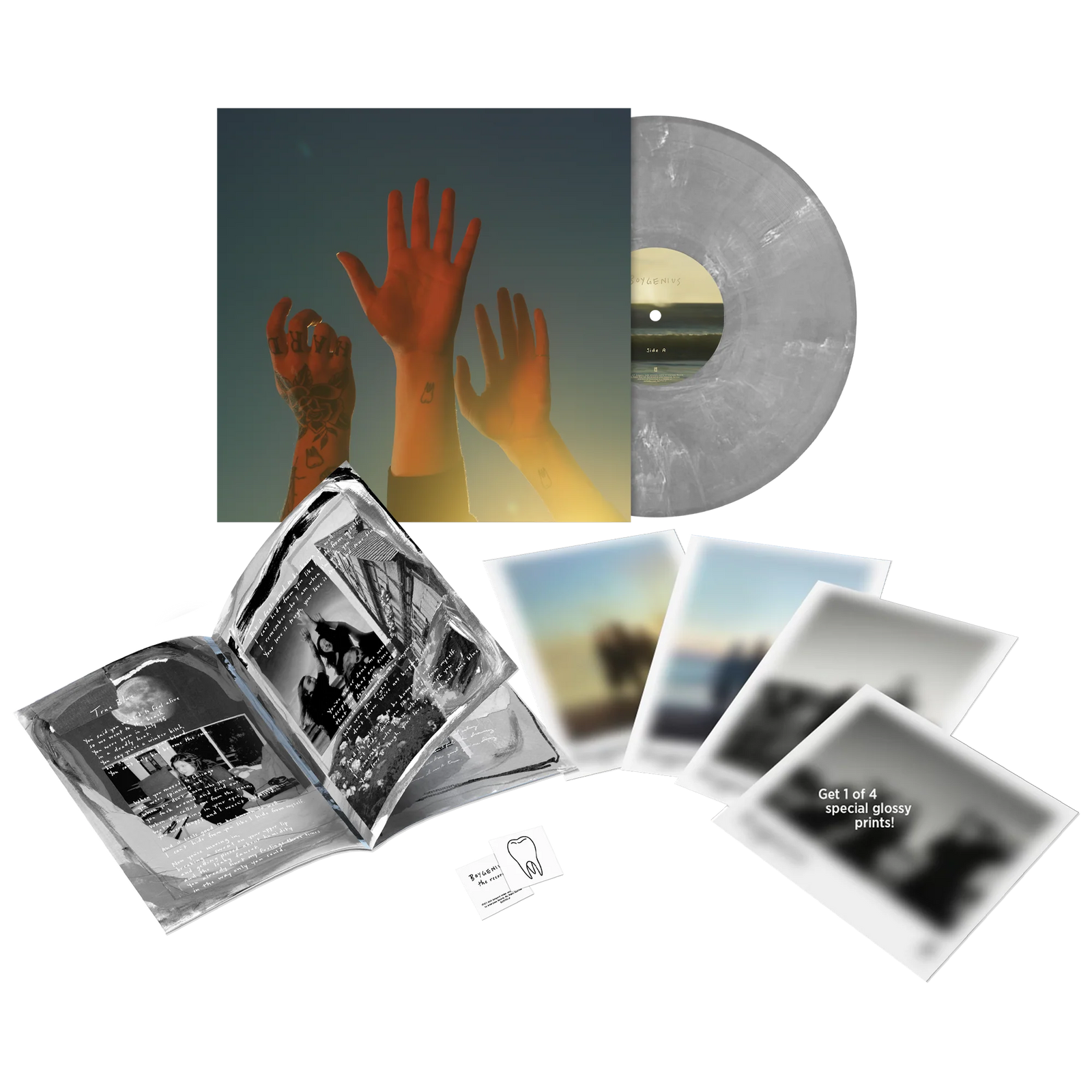 the record Vinyl LP [Band-Exclusive Silver Vinyl] - boygenius Official